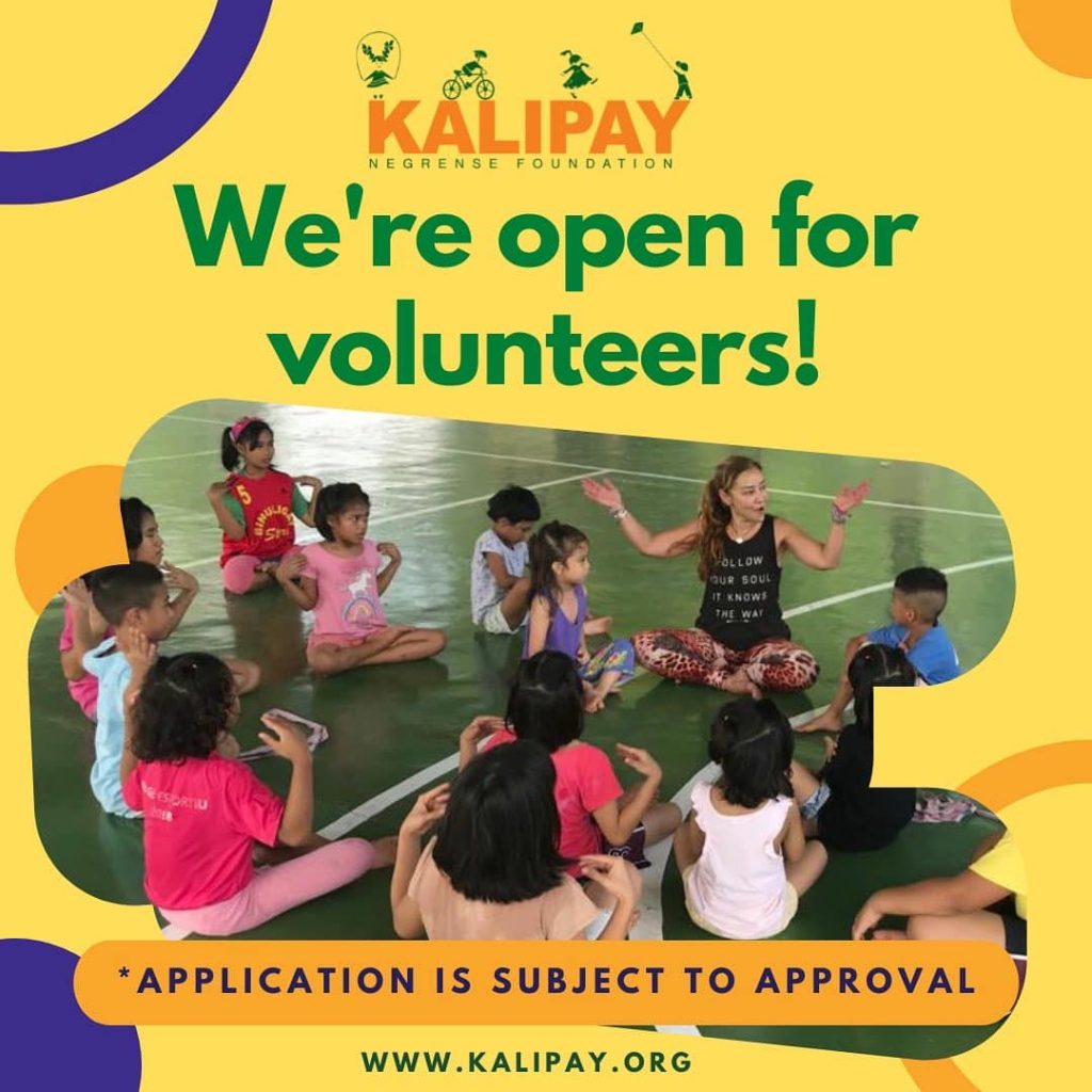 Volunteer Program Notice - Kalipay Negrense Foundation