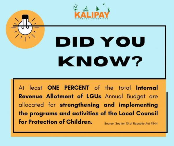 Did you know ? - Kalipay Negrense Foundation